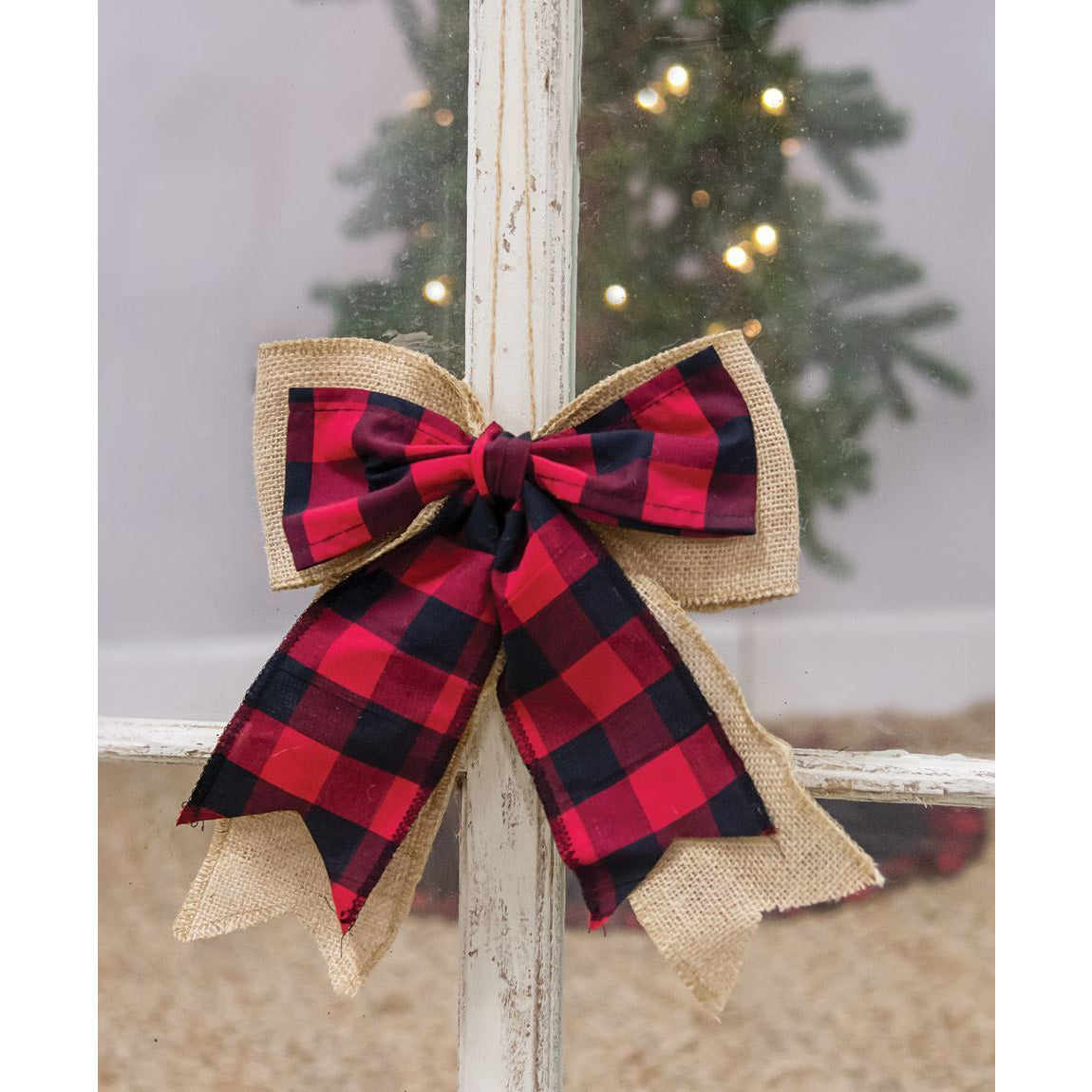 Red Buffalo Check Bow – Chic & Shabby