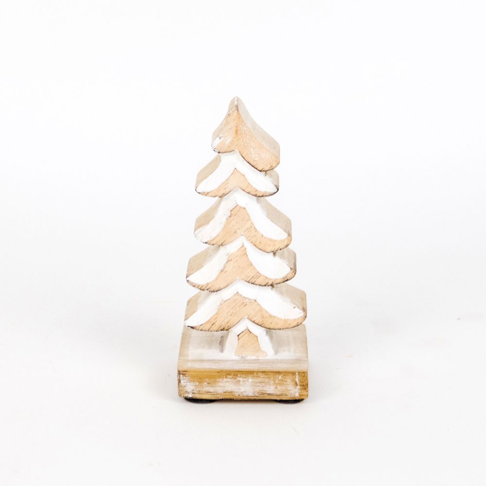 4" Mango Wood Christmas Tree – Chic & Shabby