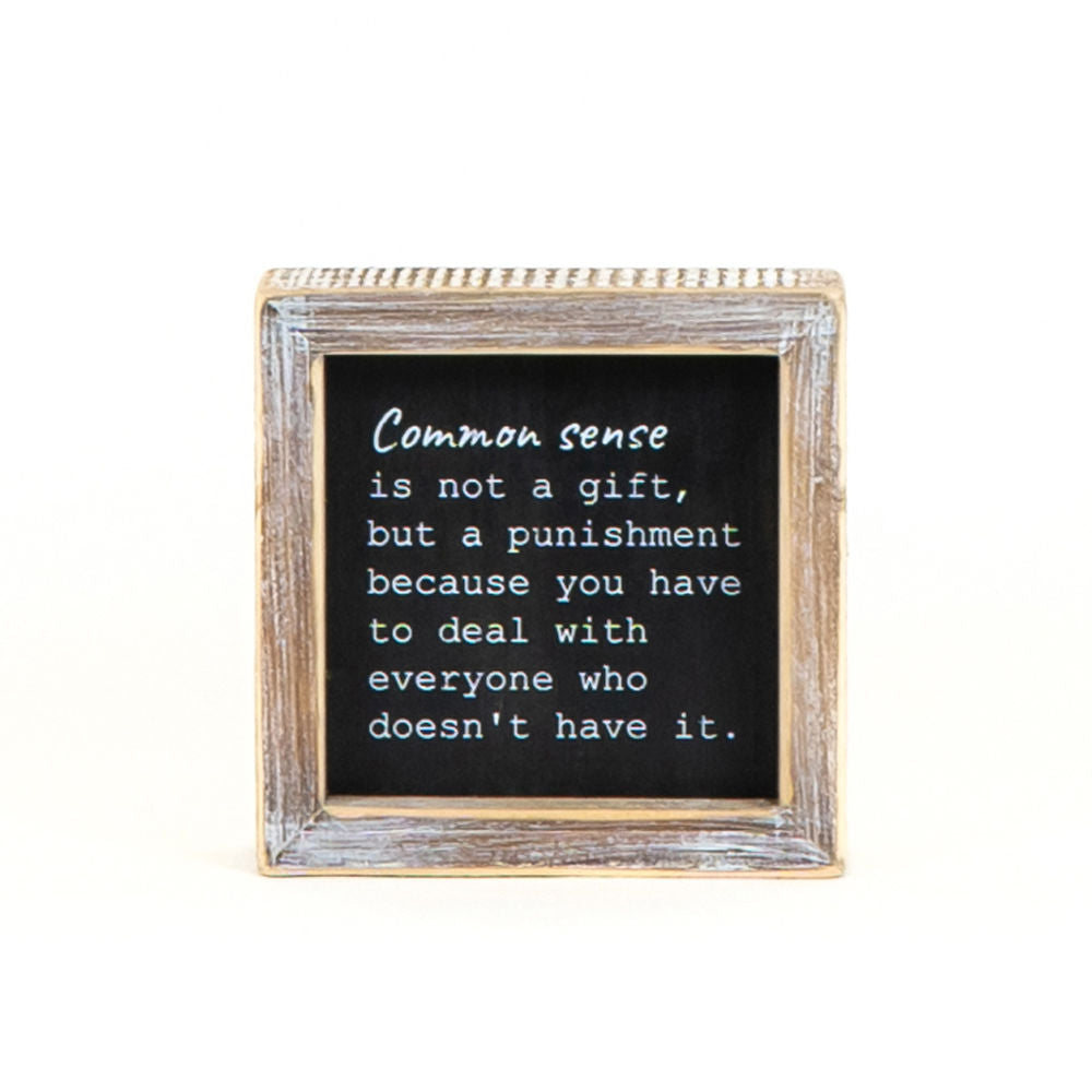 Fine & Sense Reversible Sign – Chic & Shabby