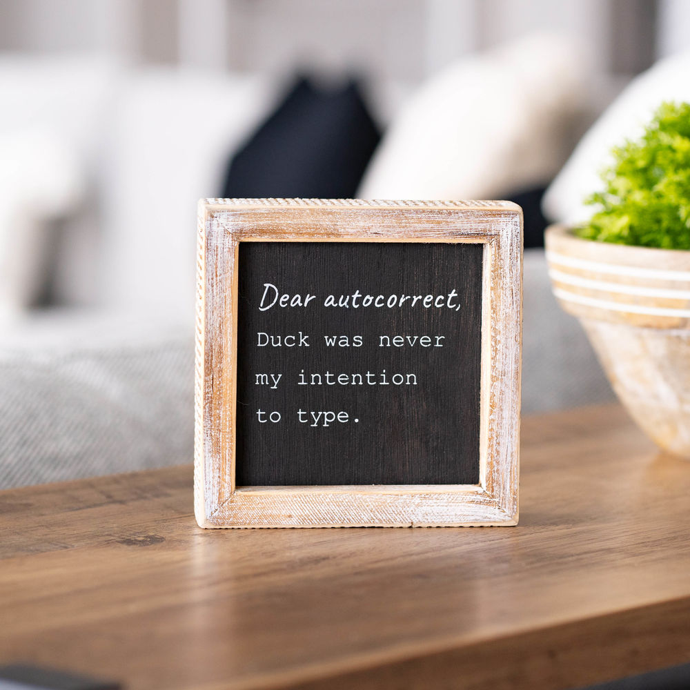 Duck & Internet Reversible Sign – Chic & Shabby