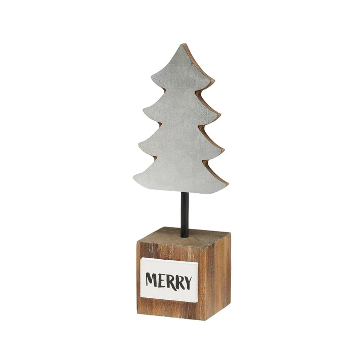Merry Galvanized Tree – Chic & Shabby