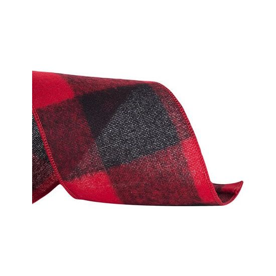 4" Red & Black Plaid Ribbon – Chic & Shabby