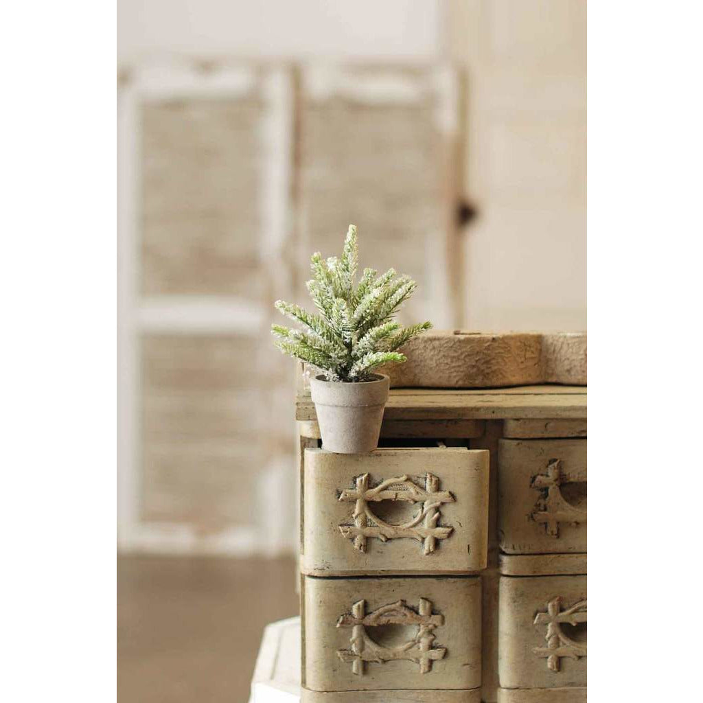 7" Icy Pine Tree – Chic & Shabby